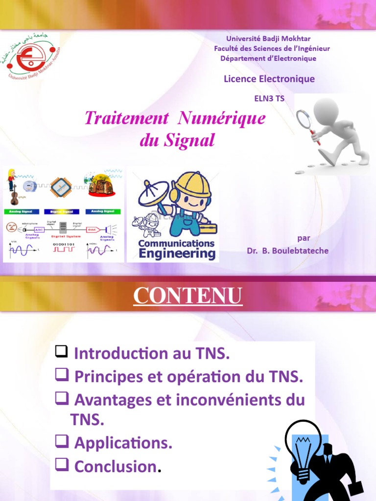 ELN 3 Traitement Numérique Du Signal | PDF | Filtre (électronique ...