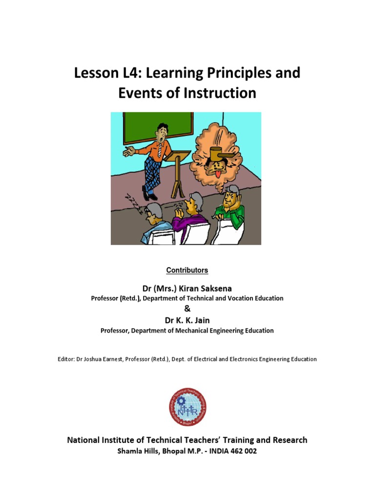L4 M4 Learning Principles and Events of Instruction Modified | PDF | Learning | Recall (Memory)