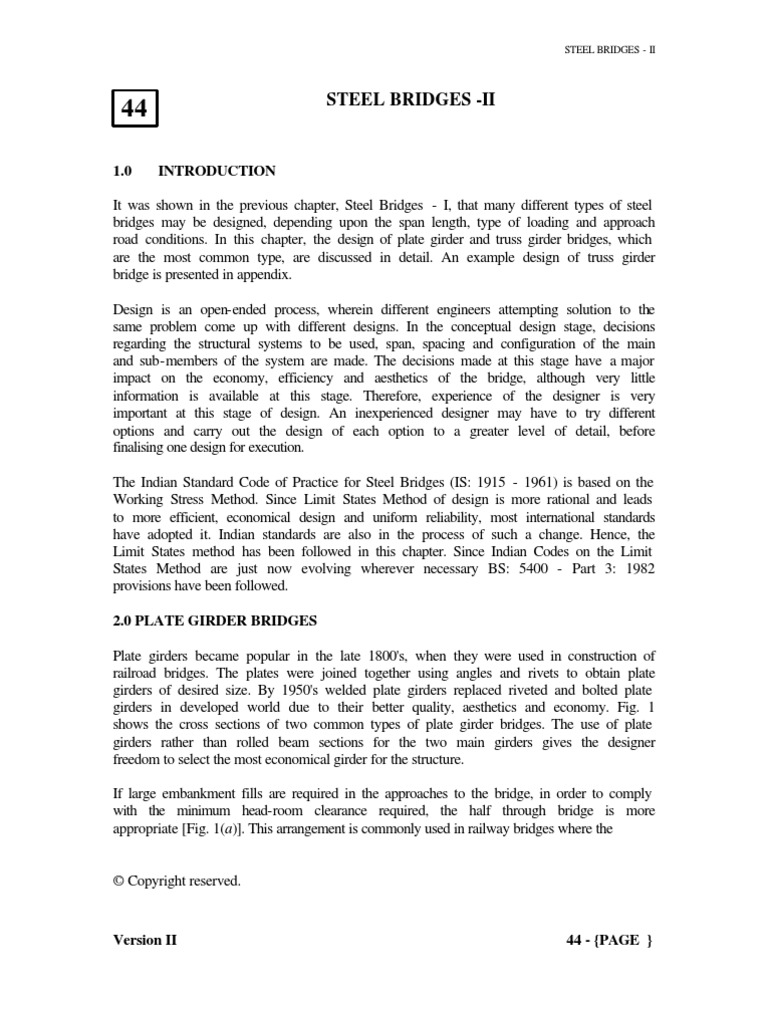 Steel Bridges | PDF | Truss | Buckling