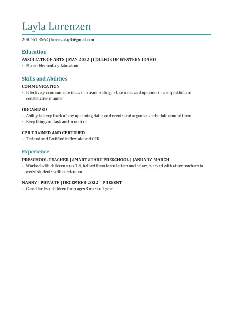Ed Capstone Resume PDF