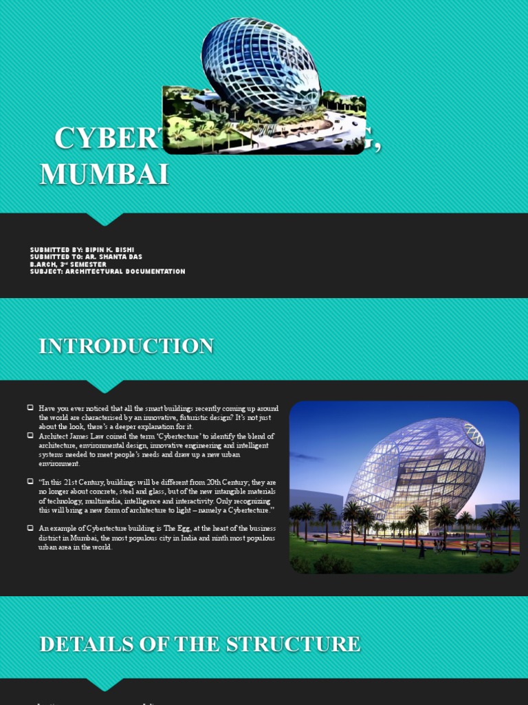 Cybertecture Egg, Mumbai | Download Free PDF | Concrete | Roof