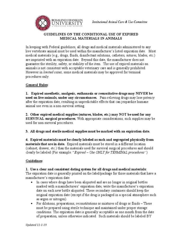 Expired Drugs and Medical Supplies19 | PDF | Sterilization ...