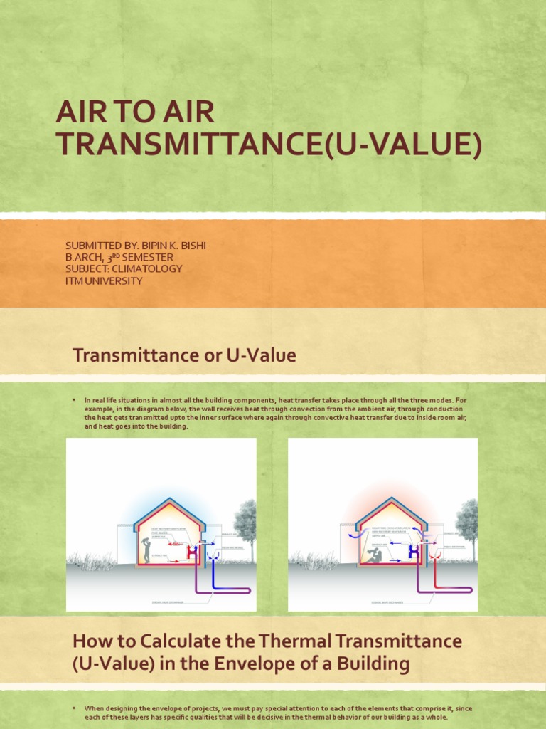 Air To Air Transmittance (U-Value) | PDF | Heat Transfer | Heat