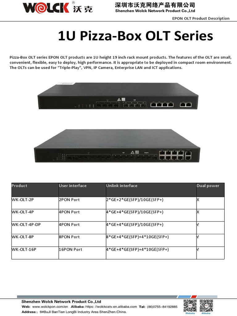 EPON OLT Series Datasheet | PDF | Computer Science | Internet