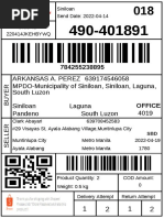 Air Waybill.J&T Express - 1 | PDF