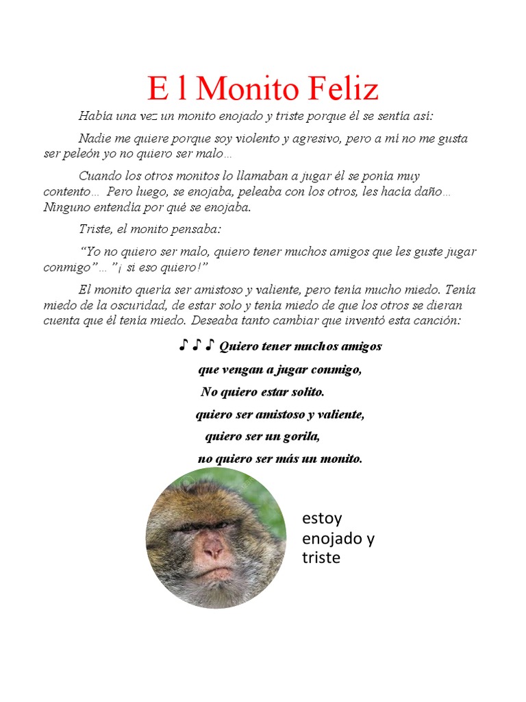 28 El Retorno A La Alegría E L Monito Feliz | PDF