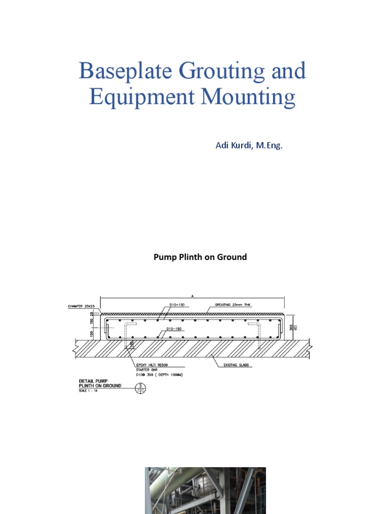 Baseplate Grouting and Equipment Mounting | PDF | Business