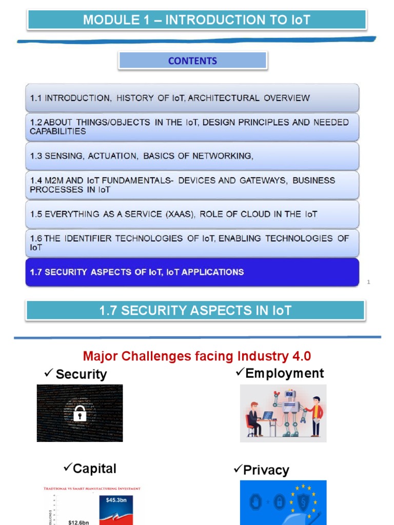 Module 1 - Introduction To Iot | PDF