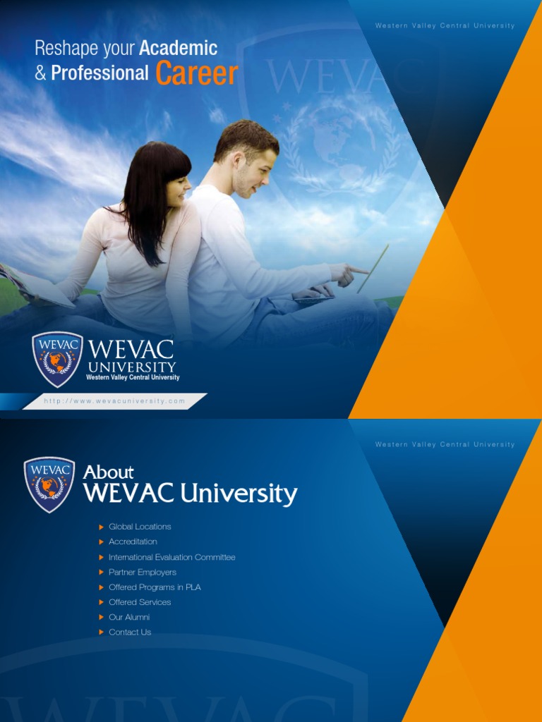 WECAC University Brochure | PDF | Academic Degree | Credential