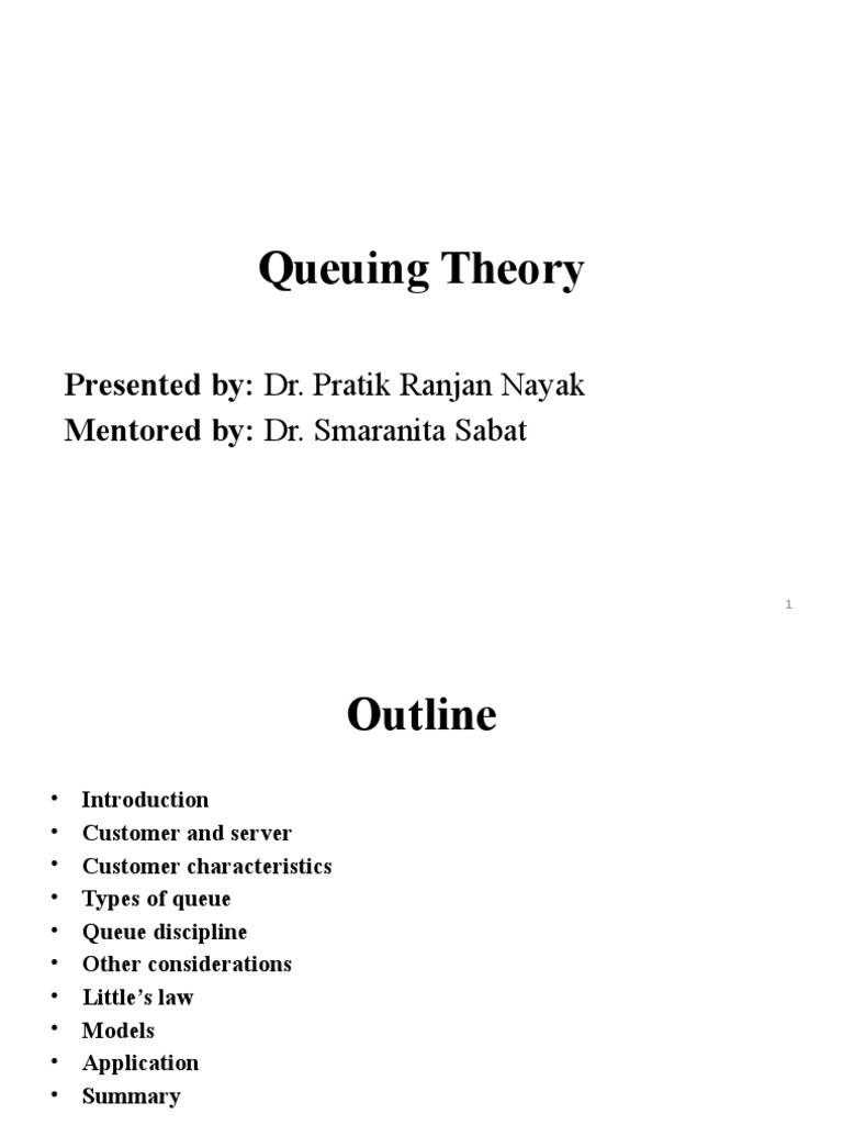 Queuing Theory | PDF | Applied Mathematics | Computer Science