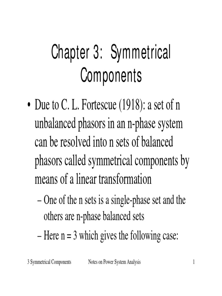 Symmetrical Components | PDF | Electricity | Electronics