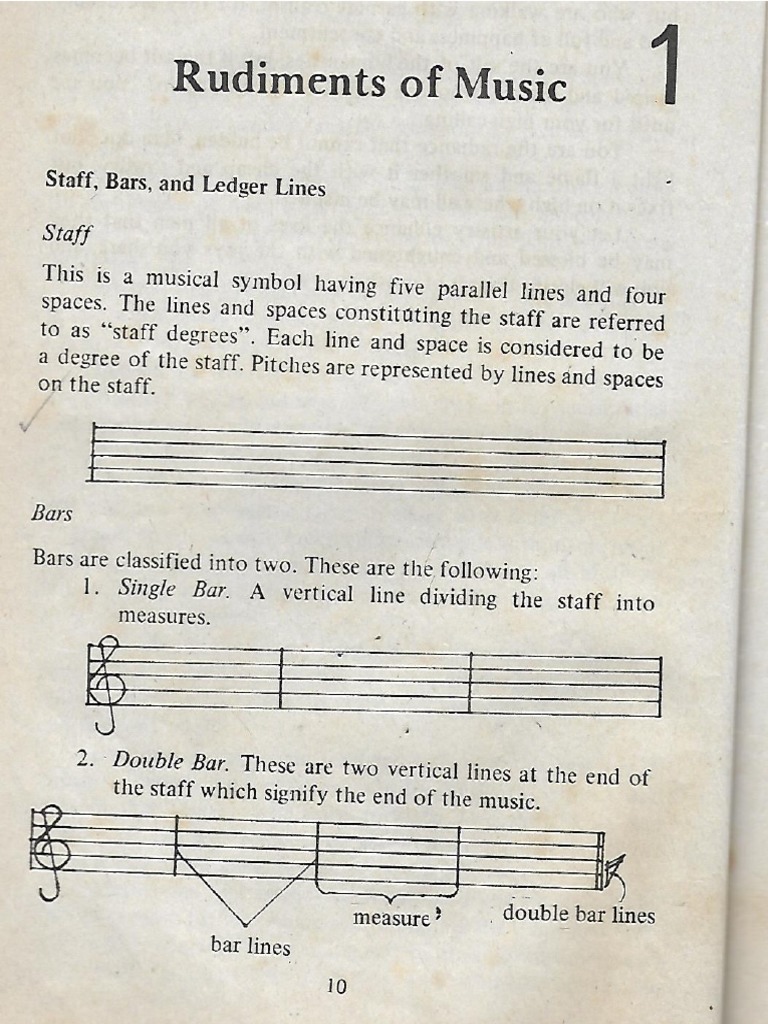 Rudiments of Music | PDF