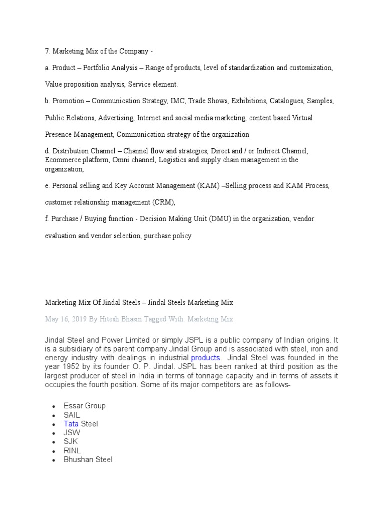 May 16, 2019 by Hitesh Bhasin Tagged With: Marketing Mix: Products ...