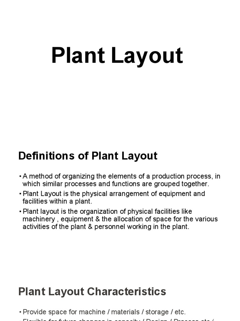 Efficient Plant Layout: Understanding the Key Considerations and Types ...