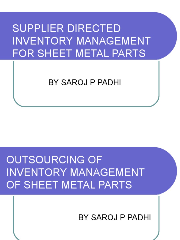 Sheet Metal Inventory Outsourcing | PDF | Computers | Technology ...