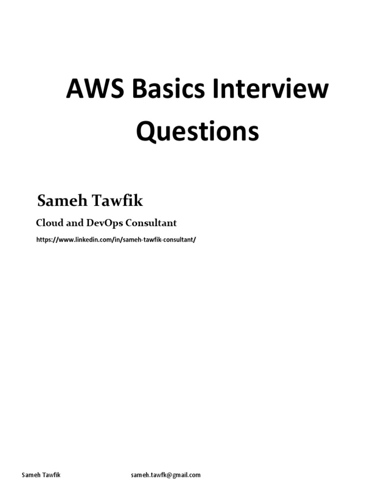 AWS Interview Questions | PDF