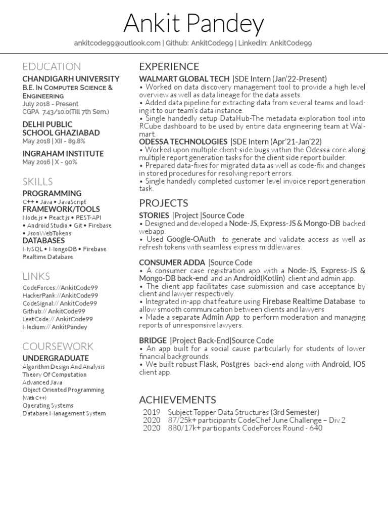Ankit Resume | PDF | Web Application | Computing