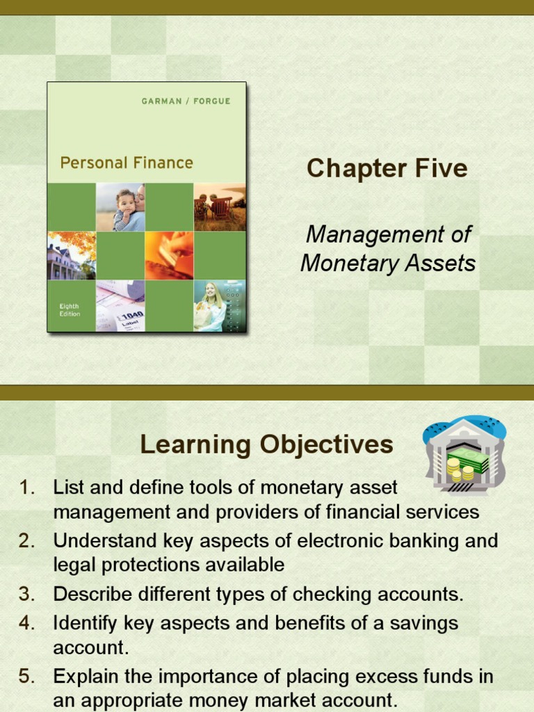 Chapter Five: Management of Monetary Assets | PDF | Debit Card ...