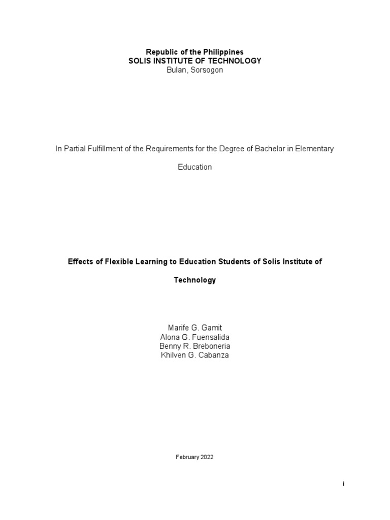 Thesis - Front Page Final Edited | PDF | Educational Technology | Thesis