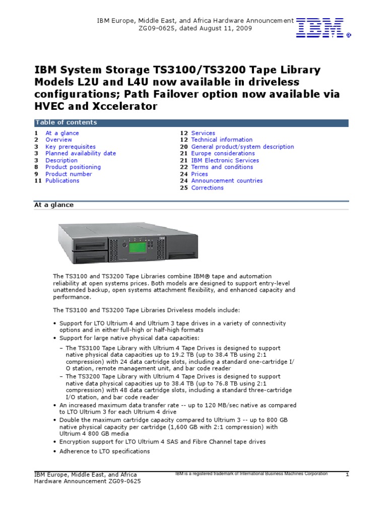 TS3100 | PDF | Computer Hardware | Computer Data Storage
