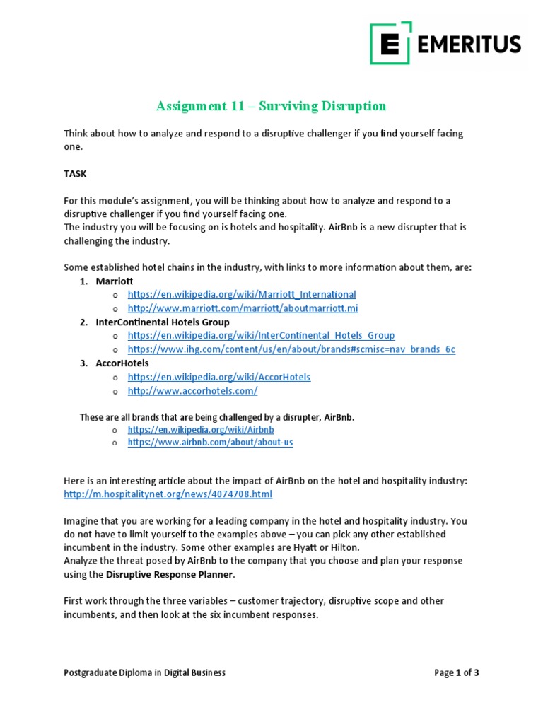 PGDDB - DSB - Assignment 11 - Surviving Disruption - Template | PDF ...