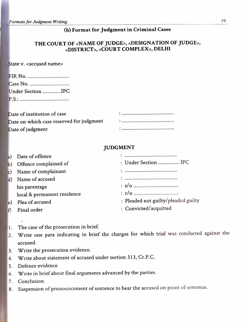 Judgment Writing Sample | PDF
