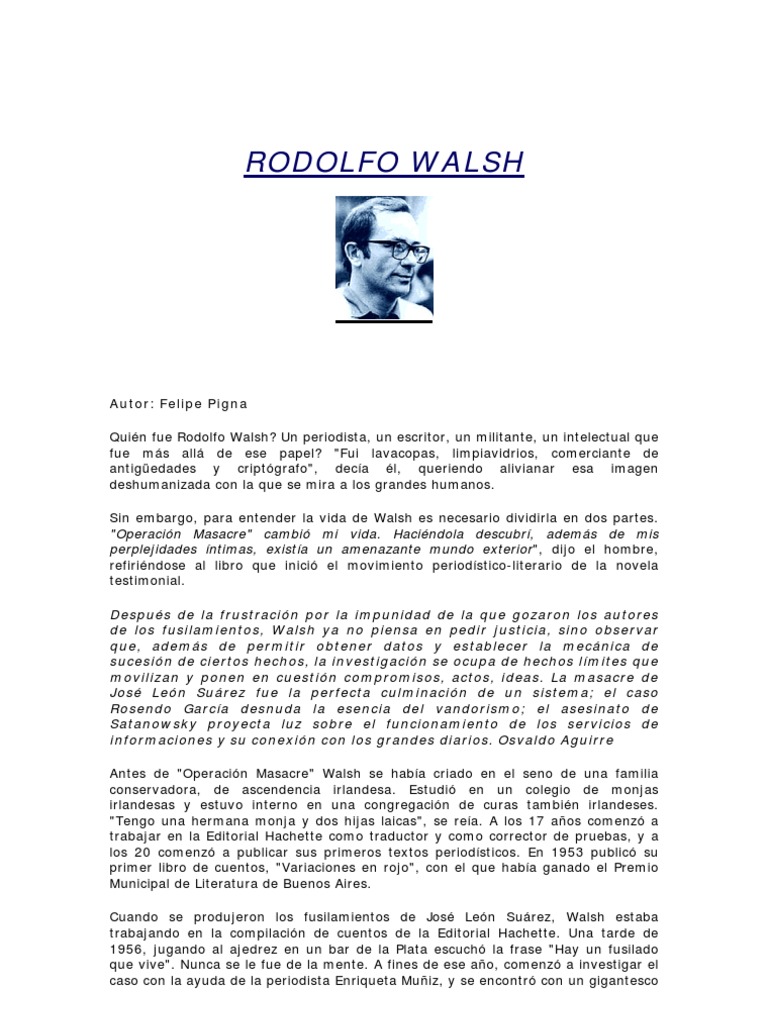 Rodolfo Walsh | PDF