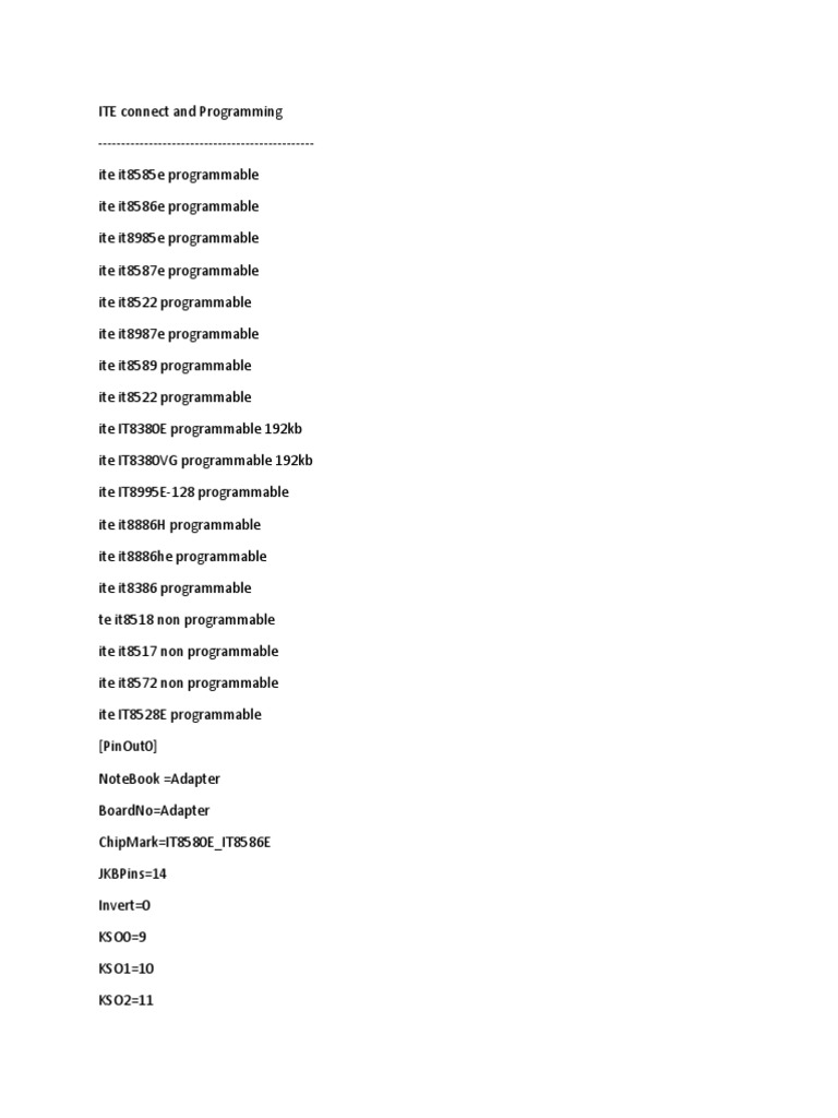 ITE Connect and Programming | PDF