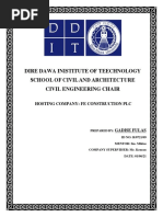 Civil Engineering Internship Report | PDF | Beam (Structure) | Column
