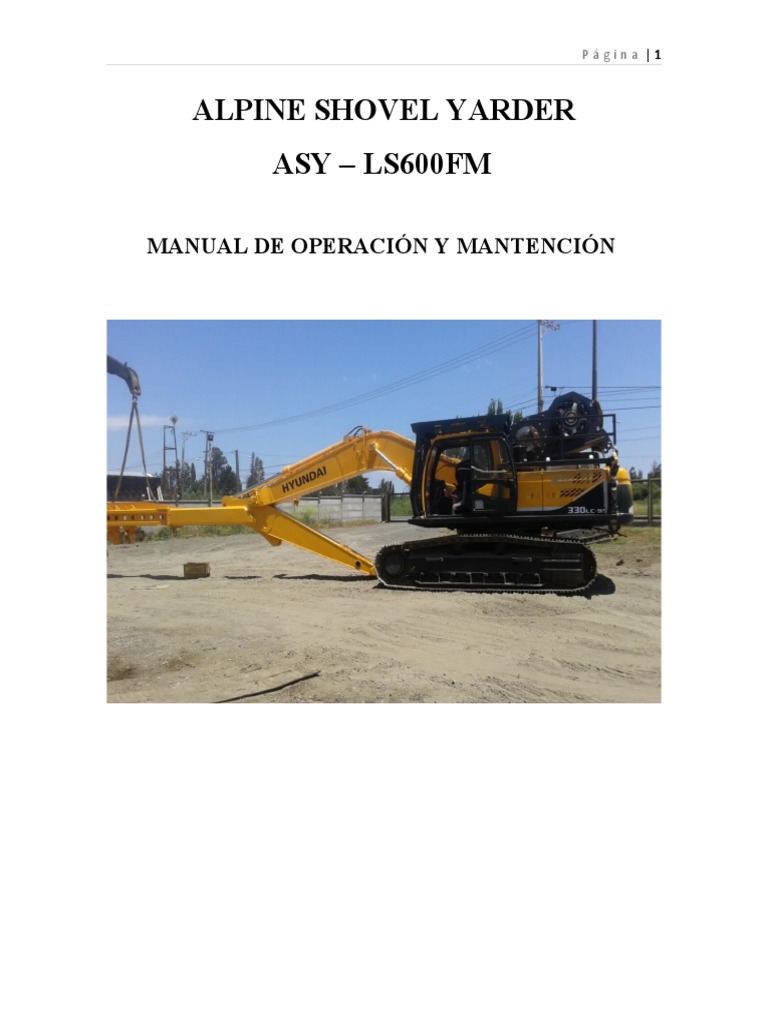 ALPINE SHOVEL YARDER EN ESPAÑOL ANEXObv | PDF | Bienes manufacturados ...