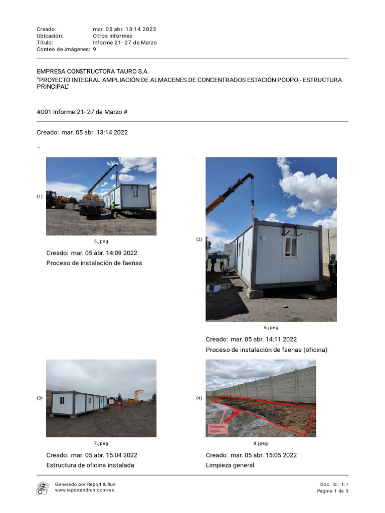 Informe Fotografico | PDF