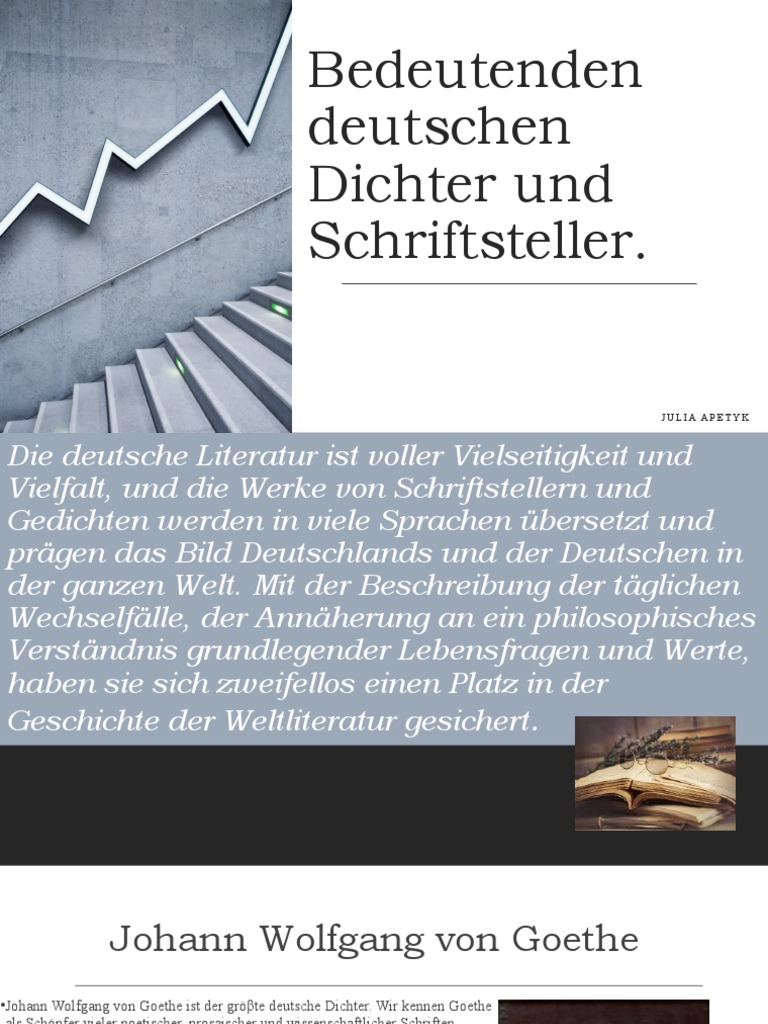 Bedeutenden Deutschen Dichter Und Schriftsteller | PDF