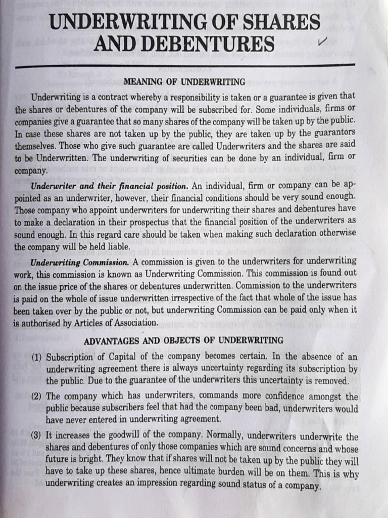 12.underwriting of Shares and Debentures - Eng | PDF