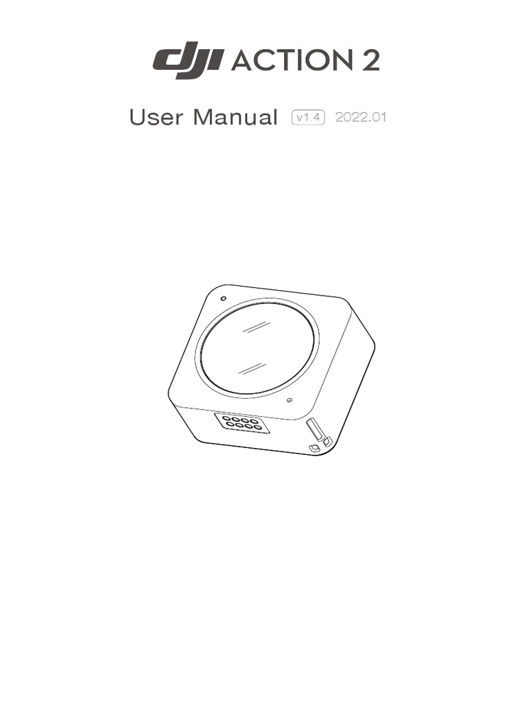 DJI Action 2 User Manual V1.4 en | PDF | Camera | Touchscreen