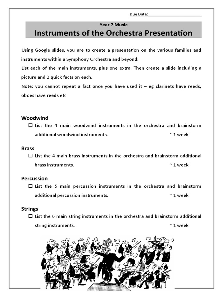 01 Year 7 Instruments of The Orchestra Presentation Unit | PDF ...