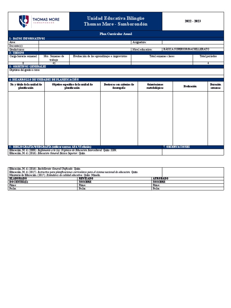 Formato PCA - 2022 | PDF | Evaluación