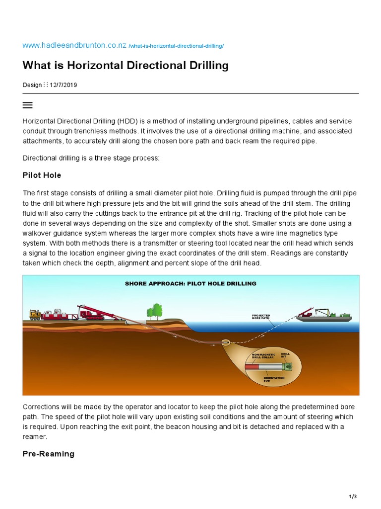 Understanding Horizontal Directional Drilling | PDF | Drilling | Mechanical Engineering