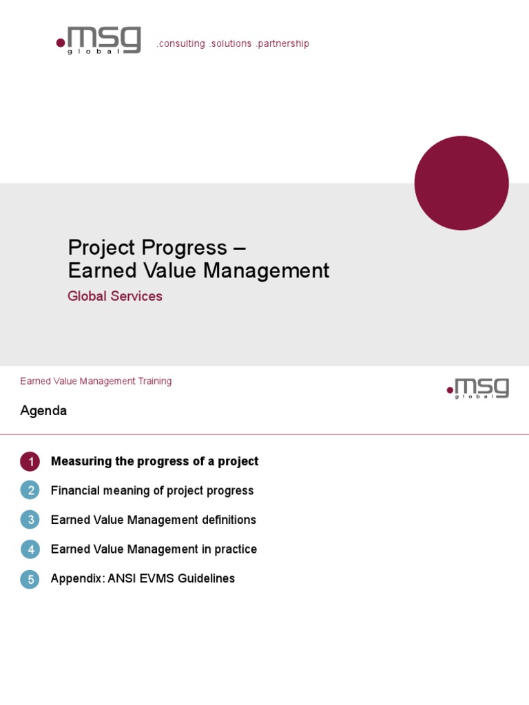 Earned Value Management Training Download Free Pdf Business