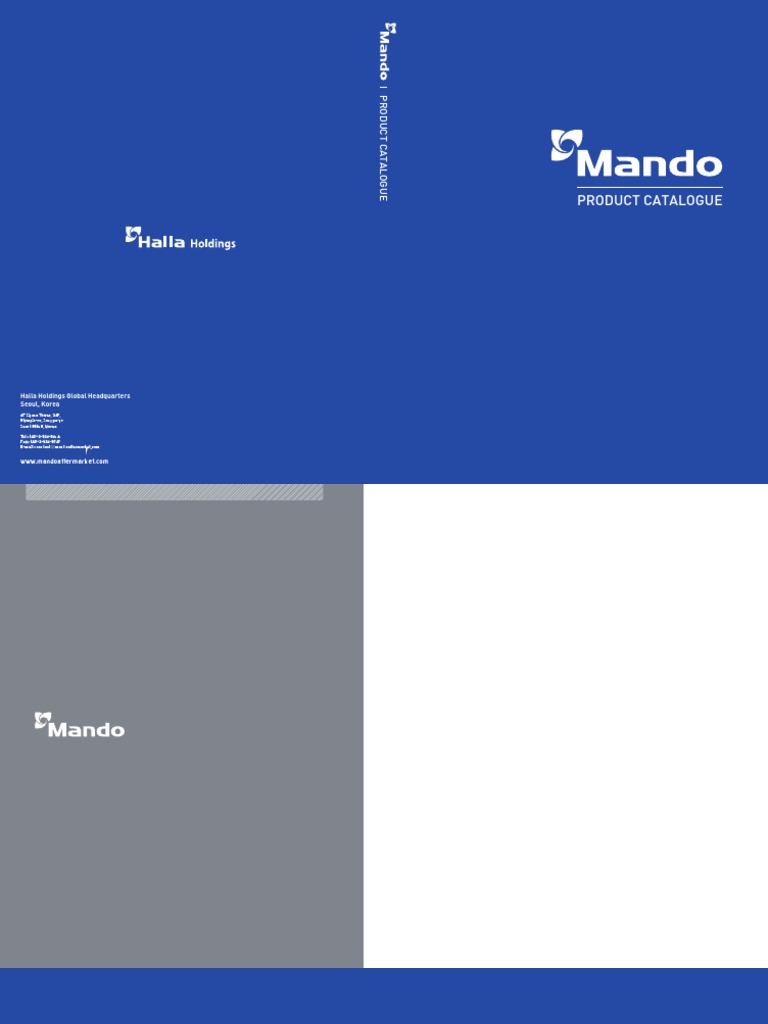 Mando-Catalogue 2018 | PDF | Anti Lock Braking System | Steering