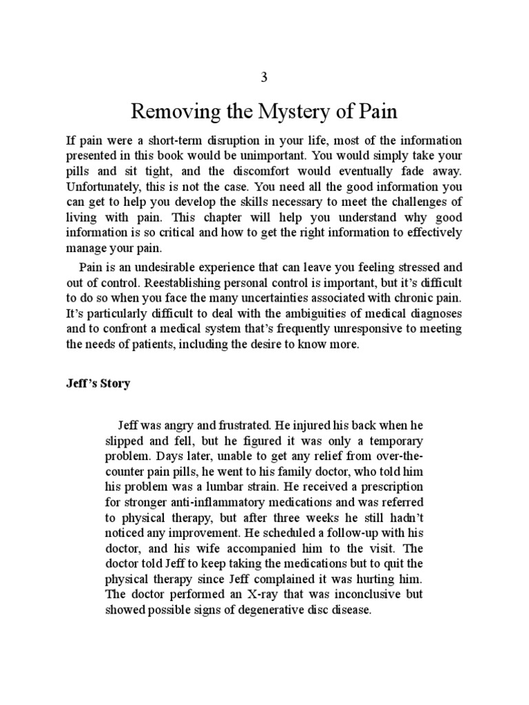 10 Simple Solutions To Chronic Pain How To Stop Pain From Controlling ...