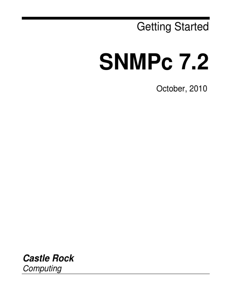 SNMPC 7.2: Getting Started | PDF | Window (Computing) | World Wide Web