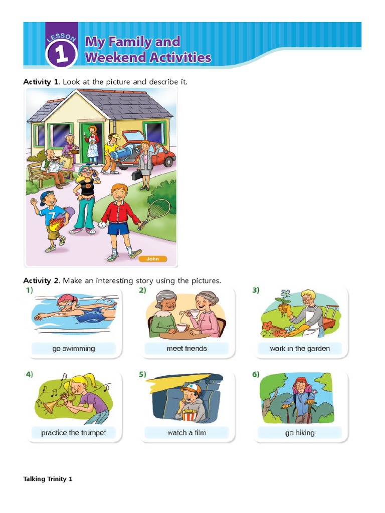 Talking Trinity 01 My Family and Activities | PDF | Philosophy