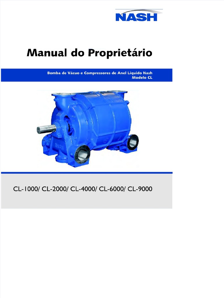 Vdocuments - MX - Manual Bomba de Vacuo Nash | PDF | Óleo de motor | Bomba