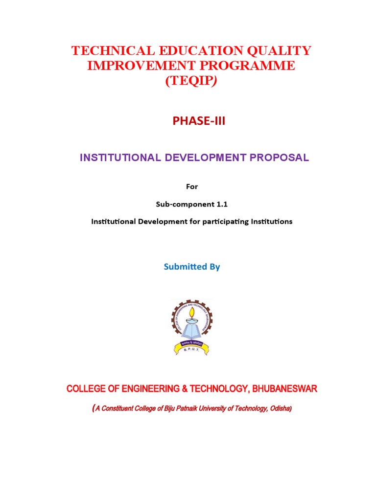 Technical Education Quality Improvement Programme (Teqip) : Phase-Iii | PDF | Academic Degree ...