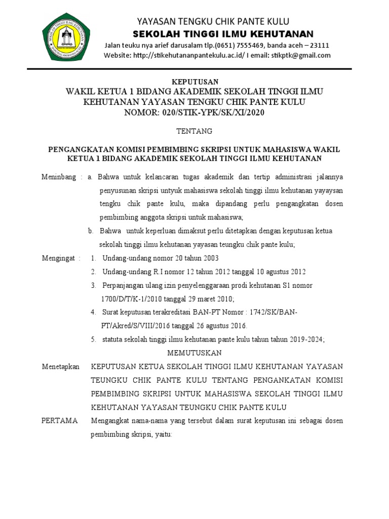 SK Pembimbng Heri | PDF | Kesehatan Holistik | Sains & Matematika