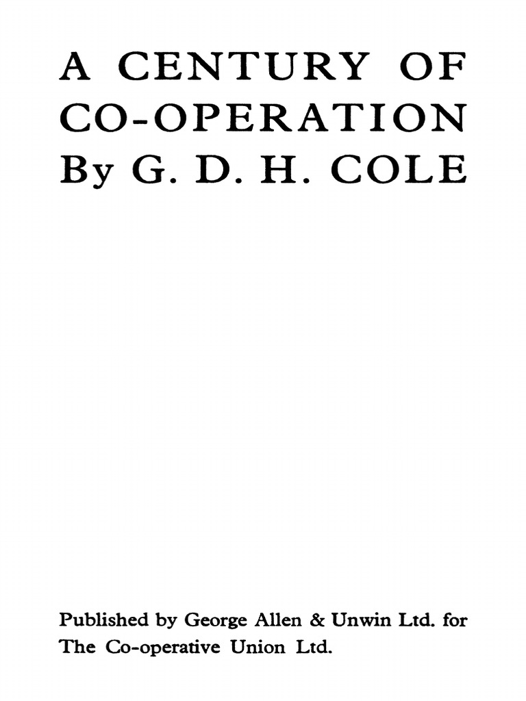 Co-op History for Working Class | PDF | Employment | Capitalism