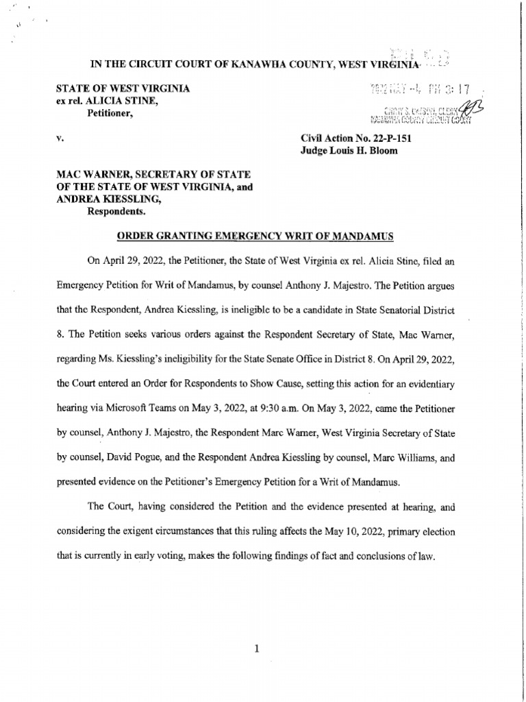 Judge Bloom Order | PDF