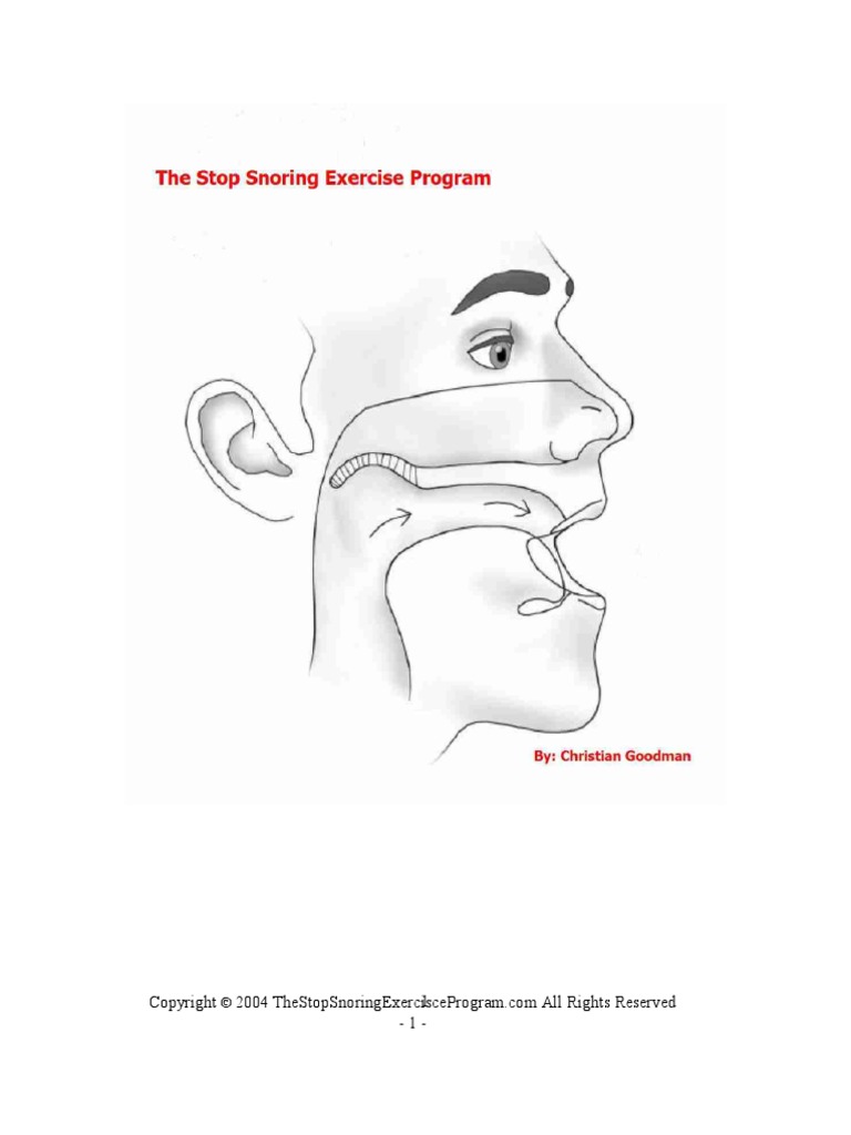 Stop Snoring Program | PDF | Breathing | Snoring