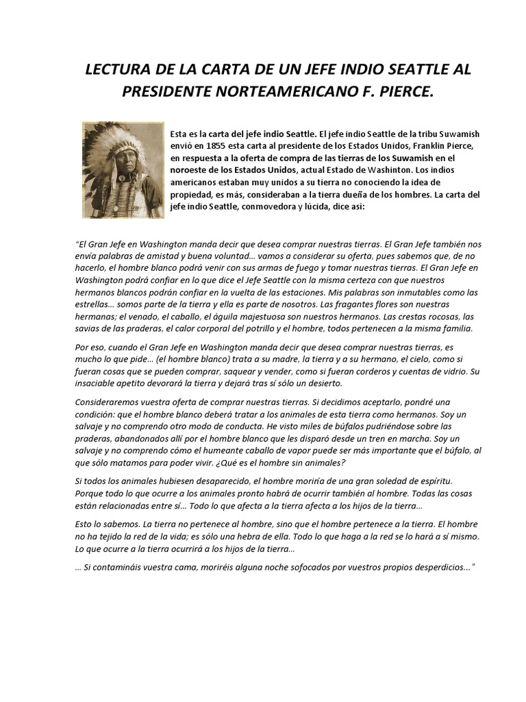 Carta Indio Seattle | PDF