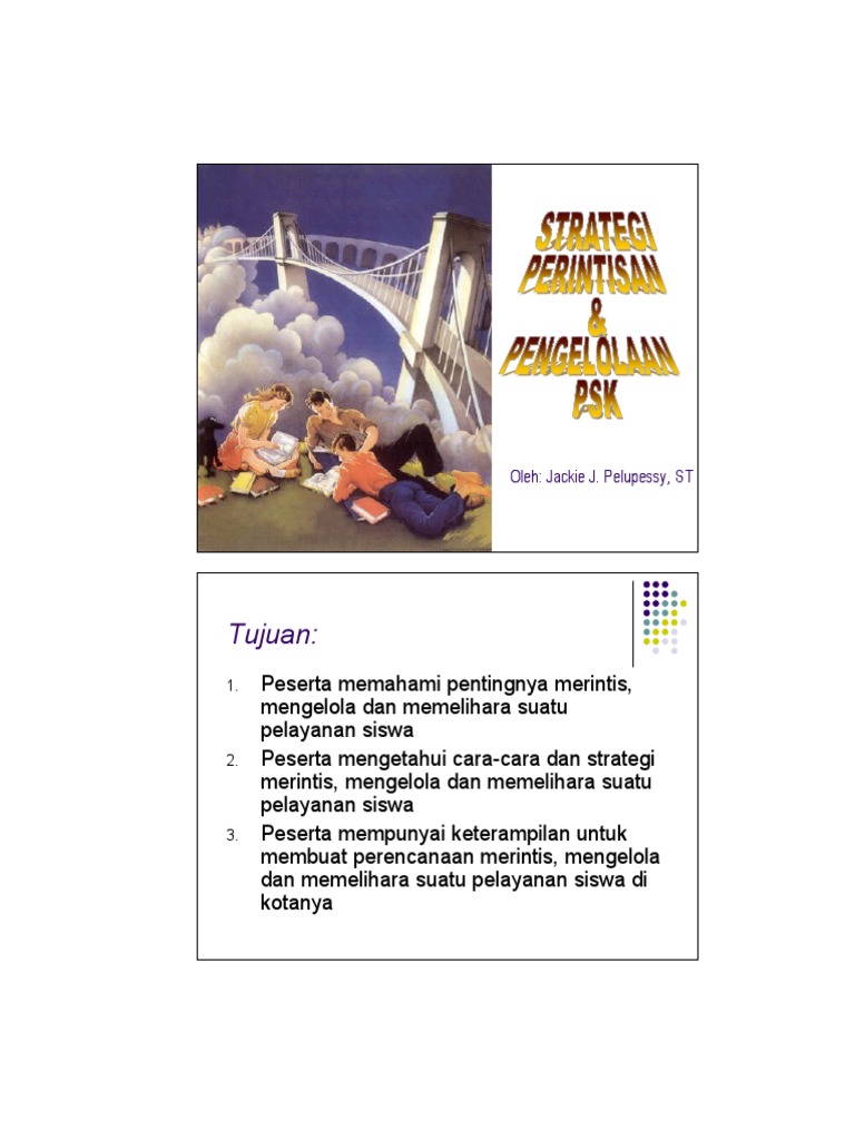 Strategi Perintisan & Pengelolaan PSK | PDF